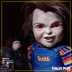 Sitting Chucky Child's Play GIF | GIFDB.com