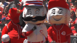 Cincinnati Reds Mascots Parade GIF | GIFDB.com