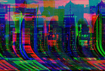 Cityscape Flickering Video Effect GIF | GIFDB.com