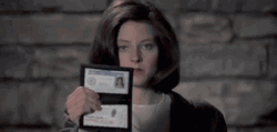Clarice Shows Badge Silence Of The Lambs GIF | GIFDB.com