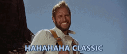 Classic Charlton Heston Laughing GIF | GIFDB.com