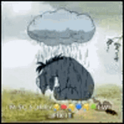 Cloud Raining On Eeyore GIF | GIFDB.com