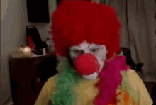 Clown Makeup Getting Ready Party Spray GIF | GIFDB.com
