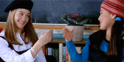 Clueless Movie Hair Flip GIF | GIFDB.com