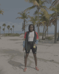 Coco Gauff Beach New Balance GIF | GIFDB.com
