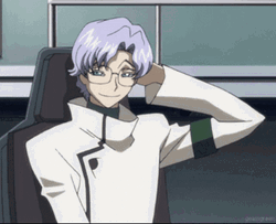 Code Geass Happy And Tired Lloyd Asplund GIF | GIFDB.com