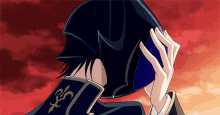 Code Geass Lelouch Lamperouge Showing His Eyes GIF | GIFDB.com
