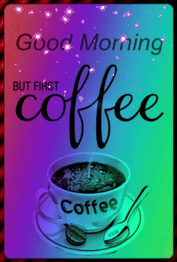 Coffee Good Morning Confetti GIF | GIFDB.com