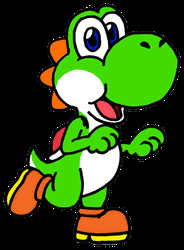 Yoshi Running In Circles GIF | GIFDB.com