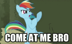 Come At Me Bro Angry Rainbow Dash GIF | GIFDB.com