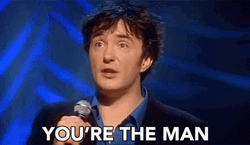 Comedian Dylan Moran You Da Man GIF | GIFDB.com