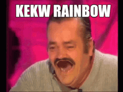 Comedian El Risitas Kekw Rainbow Meme GIF | GIFDB.com