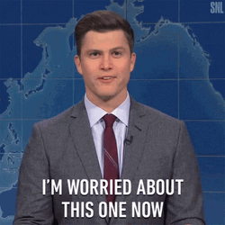 Concerned Colin Jost Saturday Night Live GIF | GIFDB.com