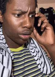 Confused Man Phone What Did He Say Meme GIF | GIFDB.com