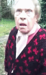 Confused Senile Old Woman Looking Around GIF | GIFDB.com