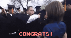 Congrats Graduation Cap Toss Meme GIF | GIFDB.com