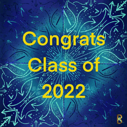 Congratulations Graduate Class Of 2022 Glowing Greeting GIF | GIFDB.com