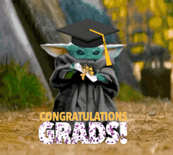 Congratulations Graduate Star Wars Master Yoda GIF | GIFDB.com