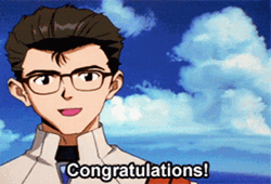 Congratulations Meme Makoto Hyuga Anime GIF | GIFDB.com