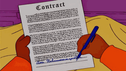 Contract Signing Stamp The Simpsons GIF | GIFDB.com