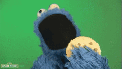 Cookie Monster Eating Cookies GIF | GIFDB.com