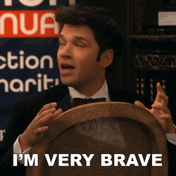 Cool Man Im Very Brave GIF | GIFDB.com