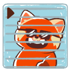 Cool Red Panda Sticker GIF | GIFDB.com