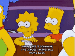 Coolest Basketball Game Ever The Simpsons GIF | GIFDB.com