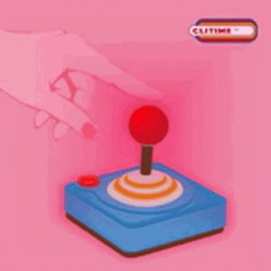 Cosmic Red Moving Joystick Controller GIF | GIFDB.com