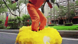 Cosplaying Goku Flying Around The Streets Goku Meme GIF | GIFDB.com