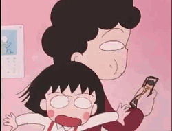 Counting Money Panic Chibi Maruko GIF | GIFDB.com