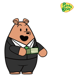 Counting Money Rain Pants Bear GIF | GIFDB.com