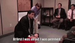 Michael Scott Giving Cpr On Dummy GIF | GIFDB.com