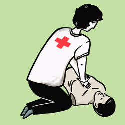 Animated Sticker Man Giving Cpr GIF | GIFDB.com