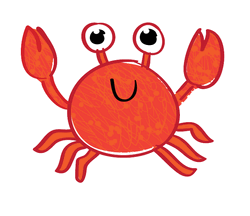 Crab Happy Doodle Cartoon GIF | GIFDB.com