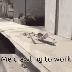 Crawling To Work GIF | GIFDB.com