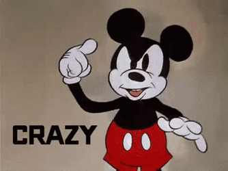 Crazy Loco Mickey Mouse GIF | GIFDB.com