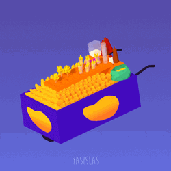 Creative Mango Fruit Food Stall Funny Shake GIF | GIFDB.com