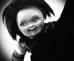 Creepy Chucky Halloween Balloon GIF | GIFDB.com