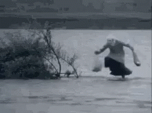 Creepy Guy Flood Funny Running GIF | GIFDB.com