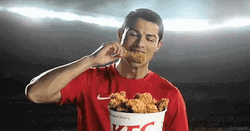 Cristiano Ronaldo Eating Kfc GIF | GIFDB.com