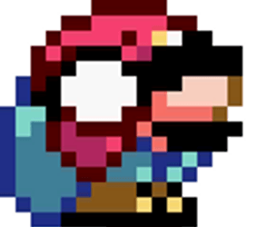 Crouching Pixel Mario GIF | GIFDB.com