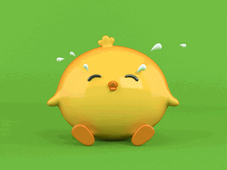 Crying Small Chicken Emoticon GIF | GIFDB.com