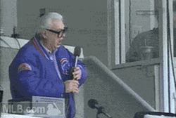 Cubs Commentator Harry Caray Win Speech GIF | GIFDB.com
