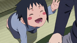 Cute Baby Sasuke GIF | GIFDB.com