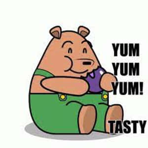 Cute Bear Eating Yummy Cookie GIF | GIFDB.com