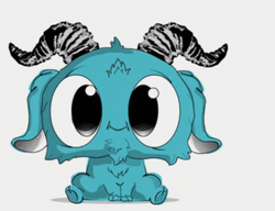 Cute Blue Little Monster GIF | GIFDB.com