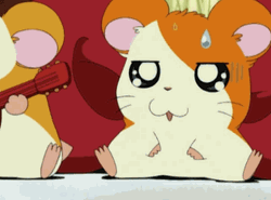 Cute Cartoon Hamtaro Disappointed GIF | GIFDB.com