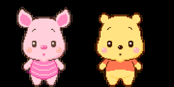 Cute Cartoon Pooh Piglet Dance GIF | GIFDB.com