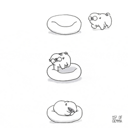 Cute Dog Spinning On Its Bed GIF | GIFDB.com